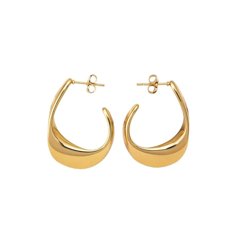 Dafne Gold Earrings – D’ Steel Gallery